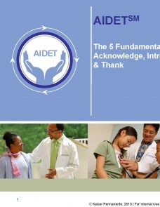 AIDET Communication Model | Labor Management Partnership
