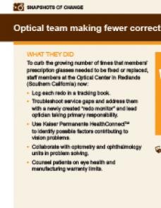 PPT: Optical Team Makes Fewer Fixes to Glasses | Labor Management ...