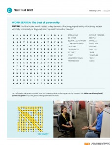 Word Search: The Best of Partnership | Labor Management Partnership